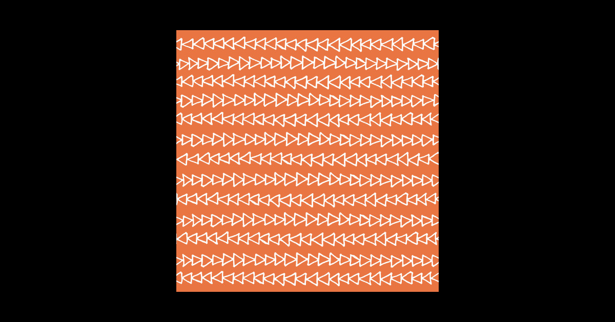 Triangles Pattern Rust Orange and White - Rust Orange - Posters and Art ...