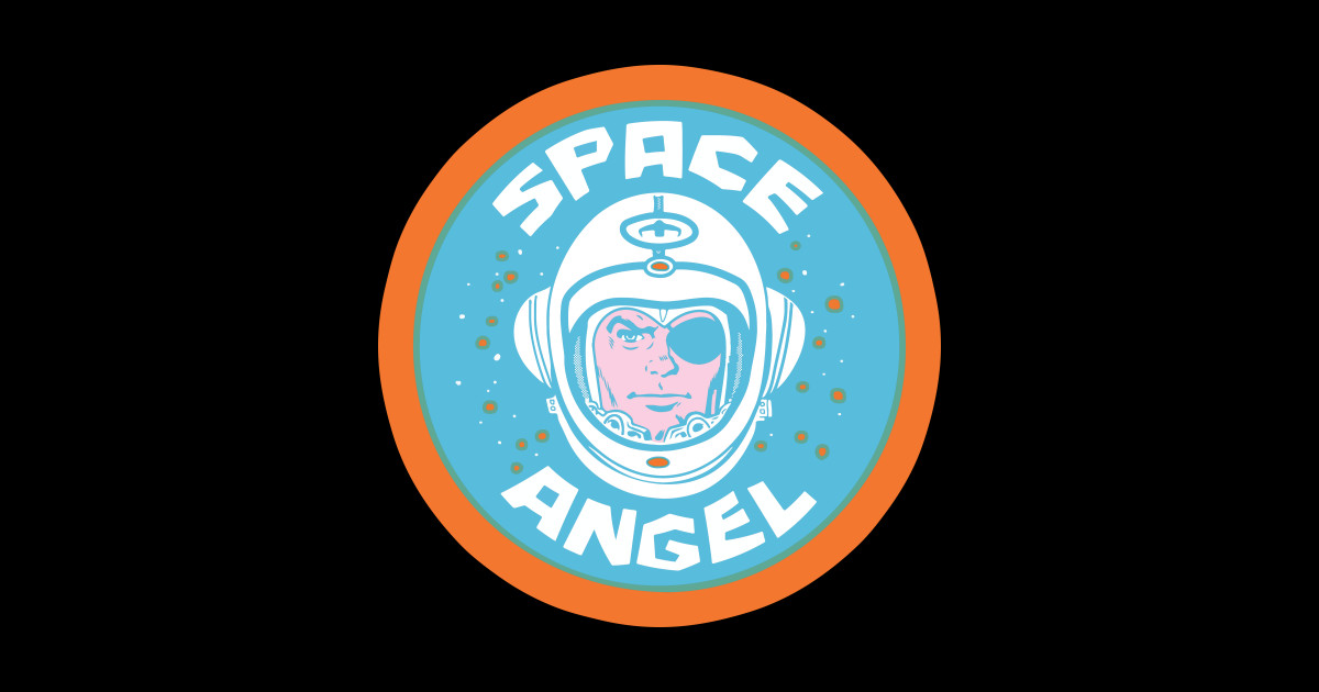 Space Angel (Color) - Cartoon - Sticker | TeePublic