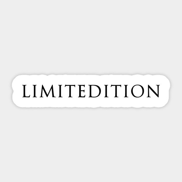 Limited Edition #1 - Limited Edition - Sticker | TeePublic