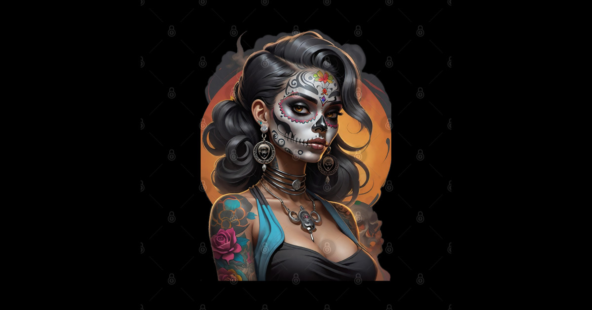 Catrina Dia De Los Muertos - Catrina - Posters and Art Prints | TeePublic