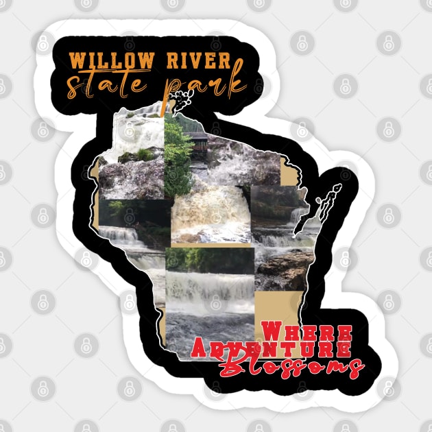Willow river state park - Wisconsin - Sticker | TeePublic