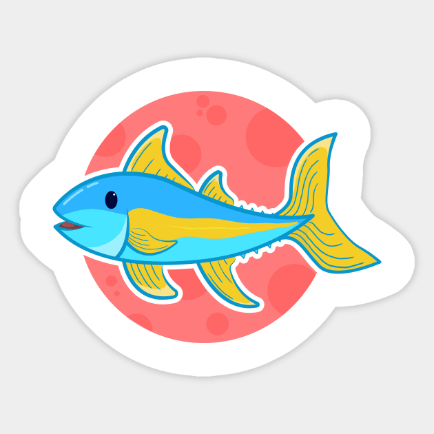 cute little tuna - Tuna - Sticker | TeePublic