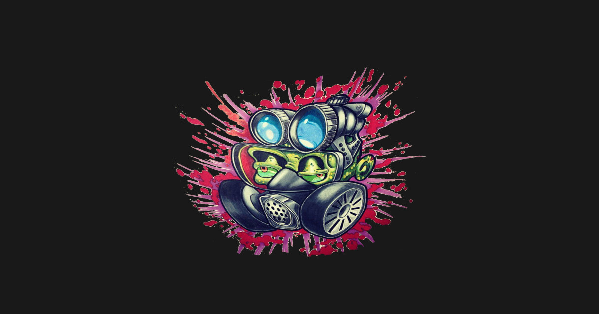 New School Style Zombie Gas Mask Distorted Effect Art - Zombie - T ...