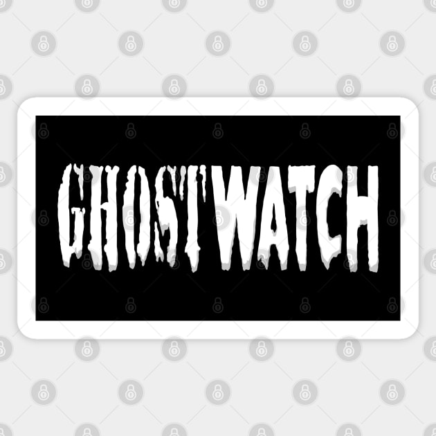 GhostWatch TV logo for dark backgrounds - Ghost Watch - Sticker | TeePublic