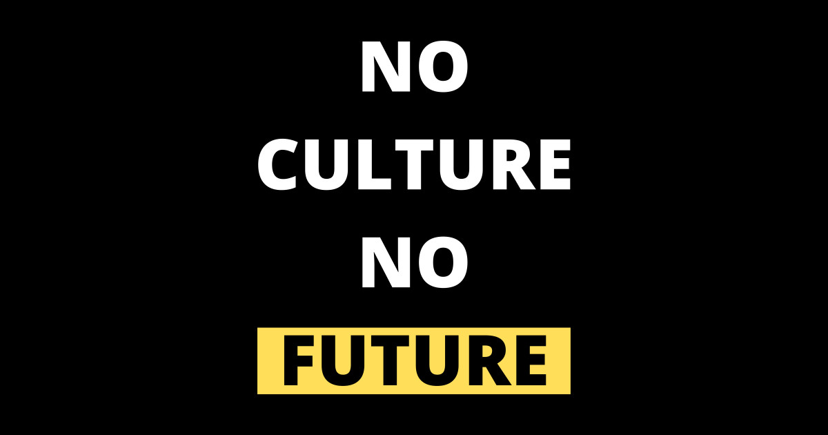 No Culture No Future Black Design - No Culture No Future - Sticker ...