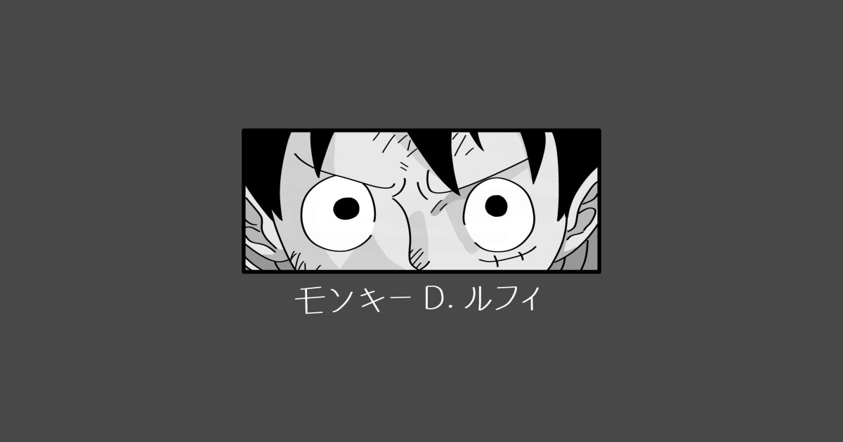 Luffy's eyes white - One Piece - T-Shirt | TeePublic
