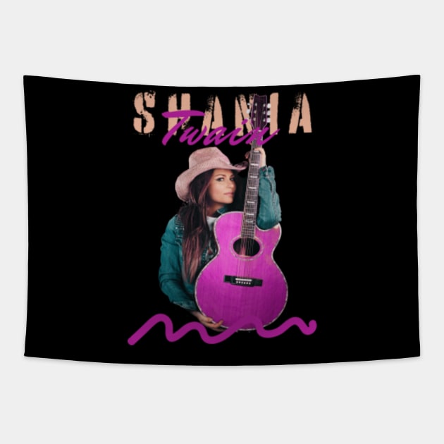 Shania Twain Retro Fan Art Design - Shania Twain - Tapestry | TeePublic