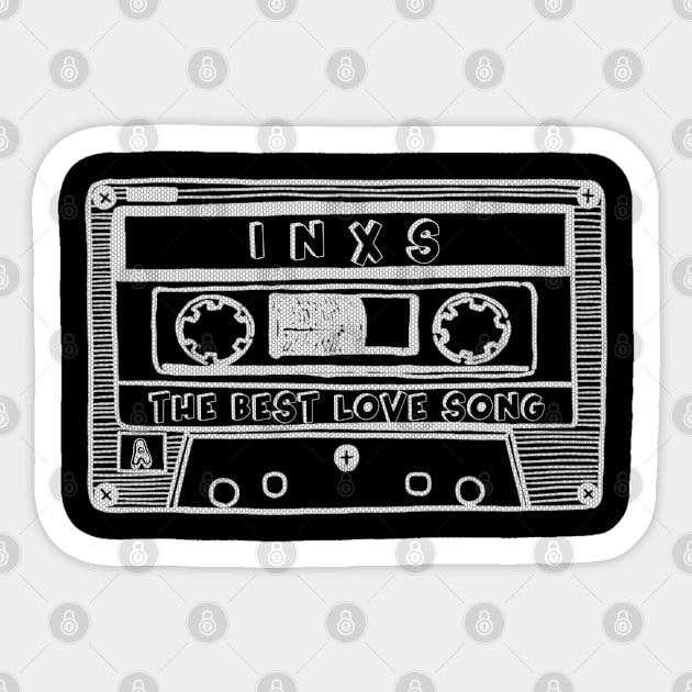 Inxs - vintage cassette - Inxs - Sticker | TeePublic