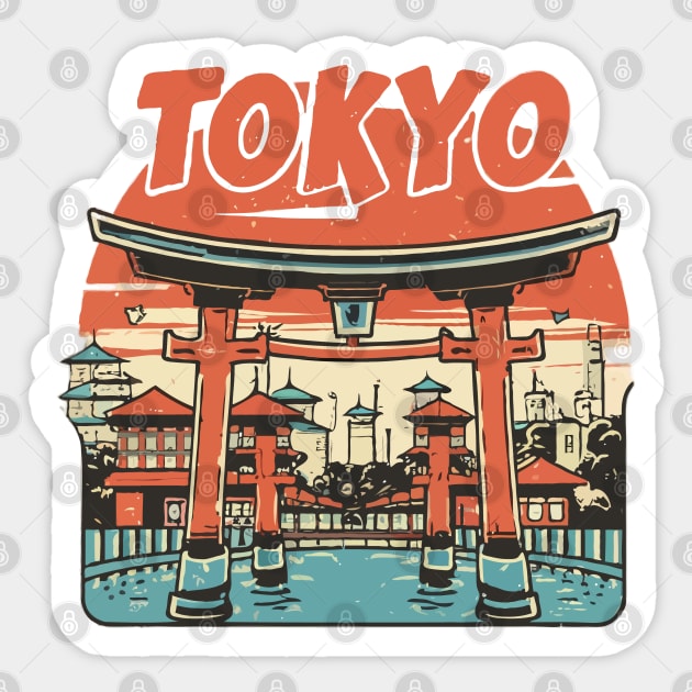 Tokyo, Japanese City - Tokyo - Sticker | TeePublic