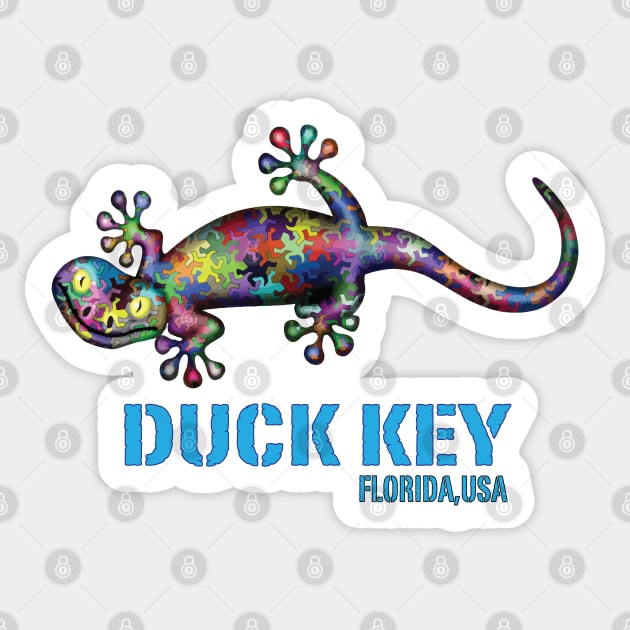 Duck Key Gecko - Duck Key - Sticker | TeePublic