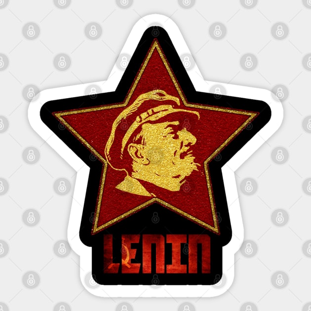 Red Star Lenin – Revolutionary Icon Tee - Lenin - Sticker | TeePublic