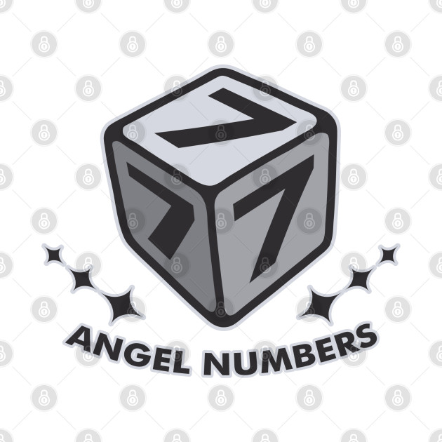 Angel Numbers 777 Luck word lettering art - Lettering - T-Shirt | TeePublic