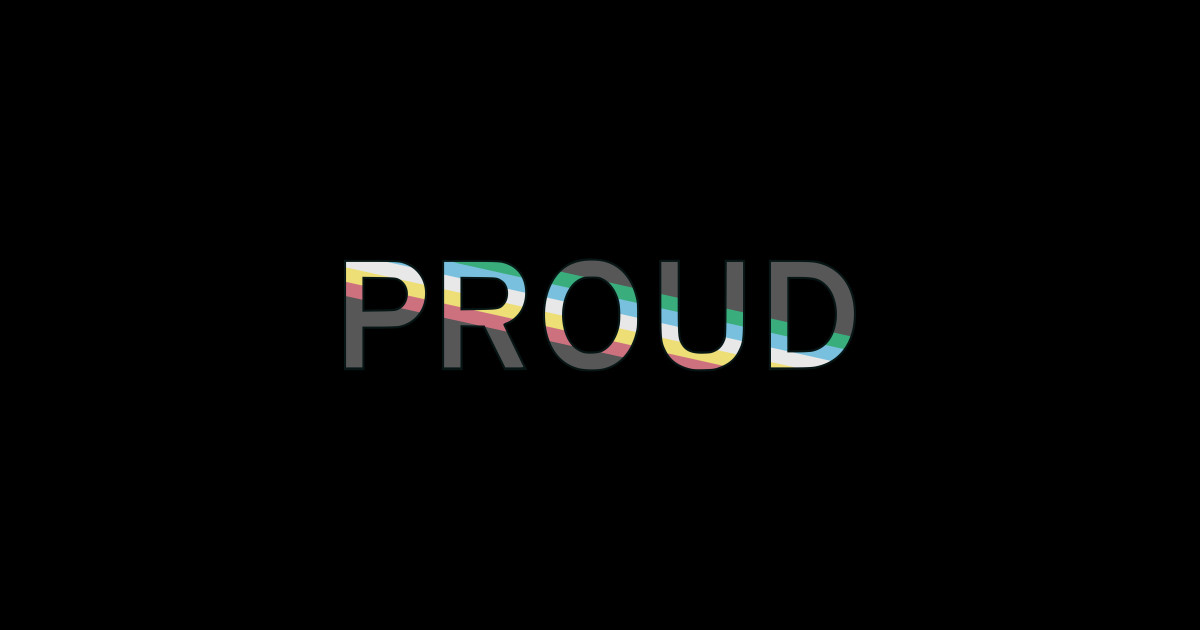 Proud (Disability Pride Colors) - Disability Pride - Sticker | TeePublic