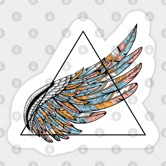 Wings Triad - Wings - Sticker | TeePublic