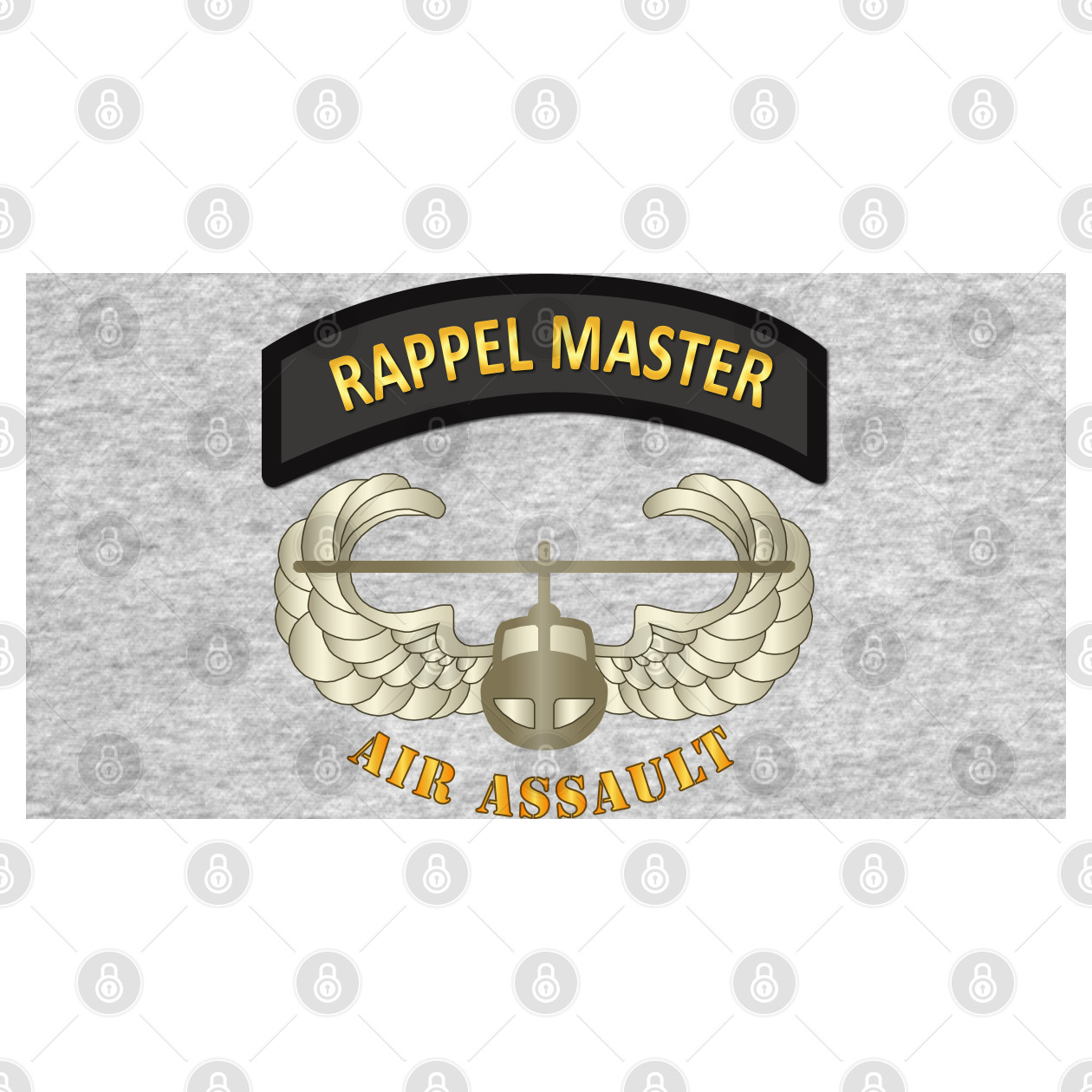 Rappel Master Tab w Air Assault Badge - Rappel Master Tab W Air Assault ...
