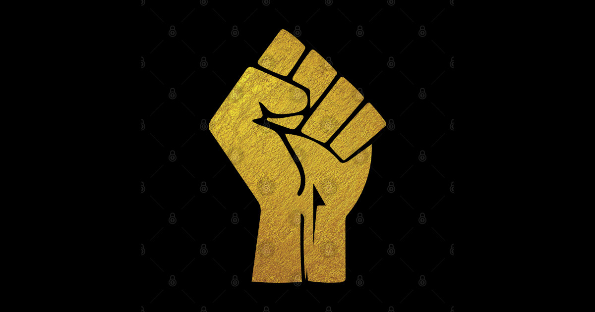 Black Lives Matter Fist Gold - Black Lives Matter Fist Gold - Pin ...