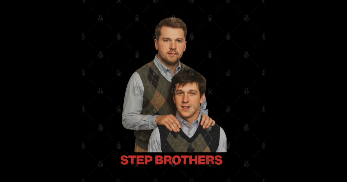 Luka & Austin Reaves Step Bros Parody Portrait - Luka Austin Reaves ...