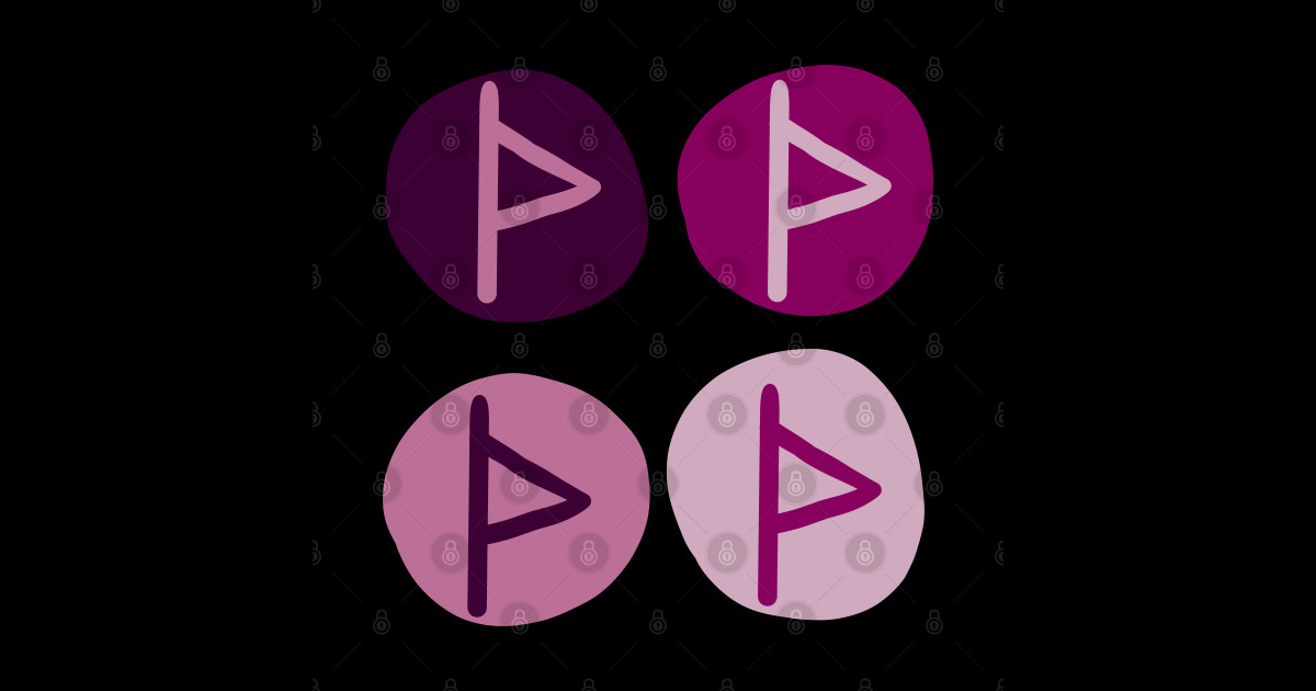 Thurisaz in Purple (Runes and Colors) - Runes - Posters and Art Prints ...