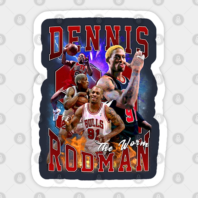 Vintage Rodman Bootleg - Dennis Rodman - Sticker | TeePublic