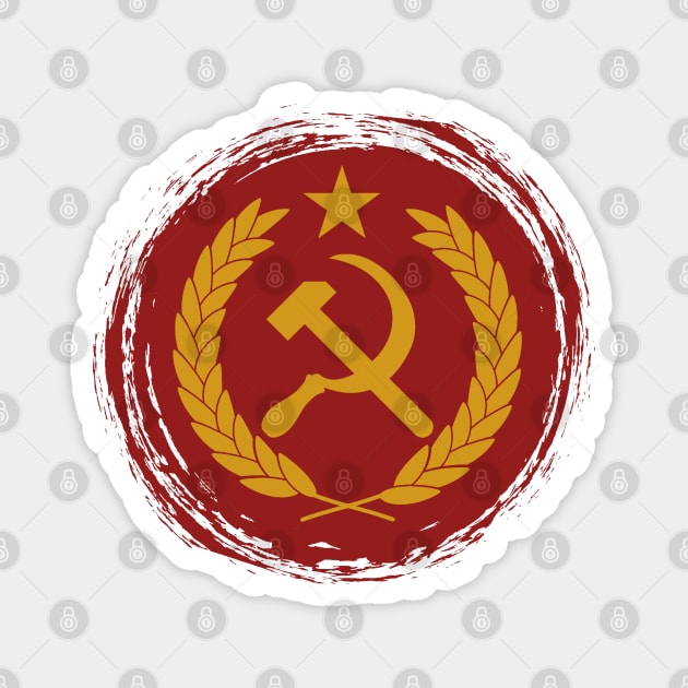 Hammer and Sickle - Red Communist Emblem - Communism - Magnet | TeePublic