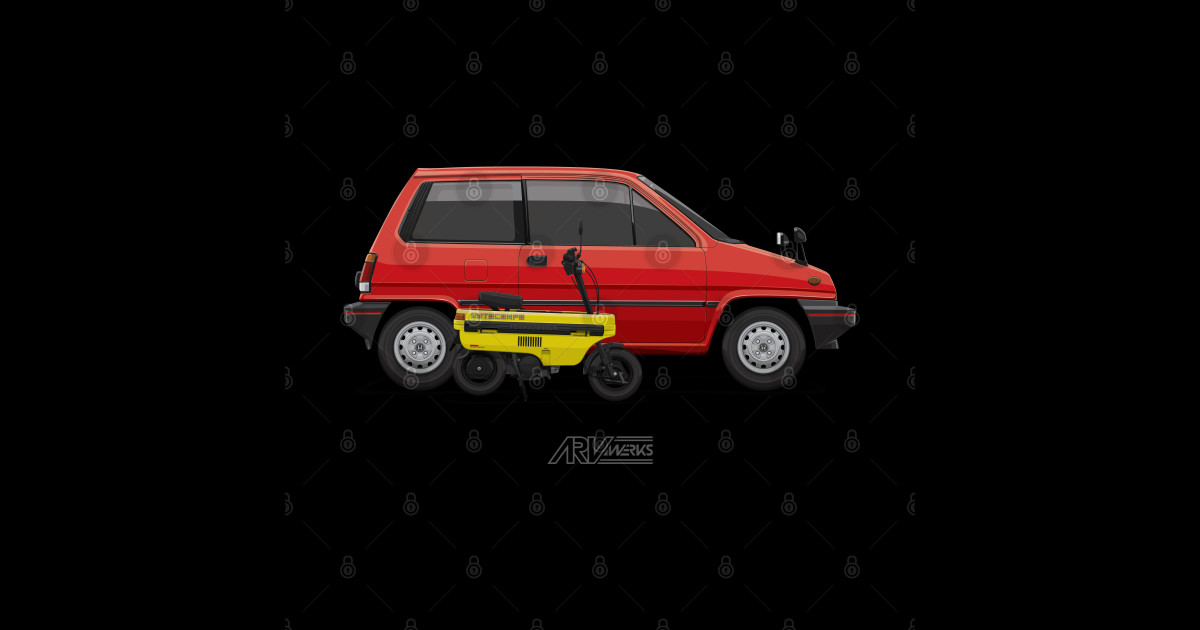 City R & Motocompo (Red & Yellow) - Honda - Sticker | TeePublic