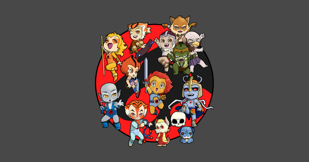 Thunder Cats Chibis - Thundercats - T-Shirt | TeePublic