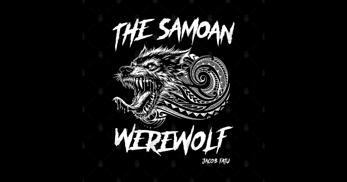 The Samoan Werewolf Jacob Fatu - Wrestling - Sticker | TeePublic