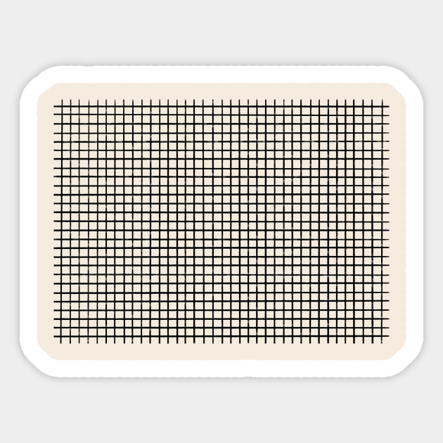 Grid Design - Grid - Sticker | TeePublic