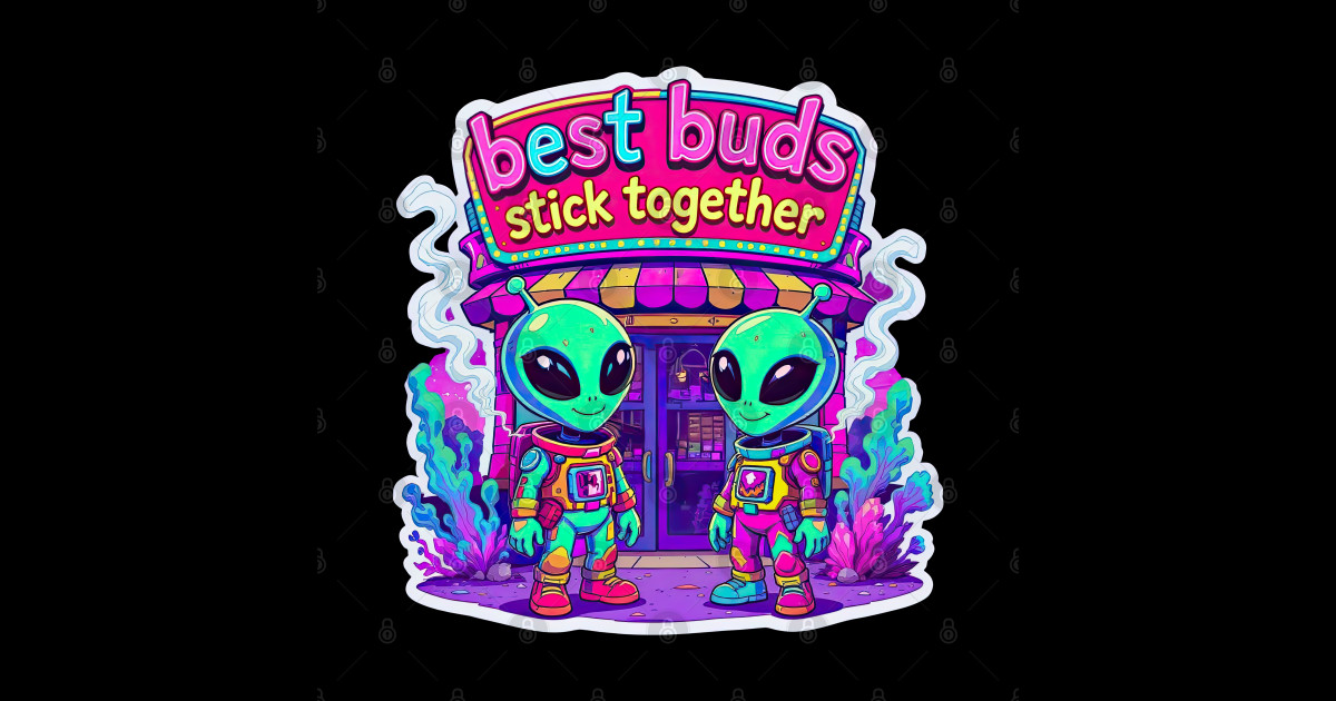 Best Buds Stick Together - Best Buddies - Sticker | TeePublic