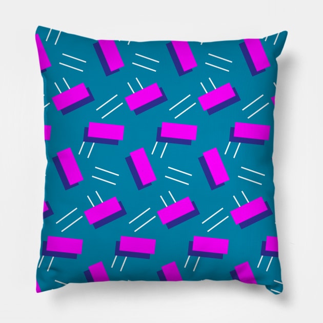 80s Style Throwback Pattern - 80s - Pillow | TeePublic
