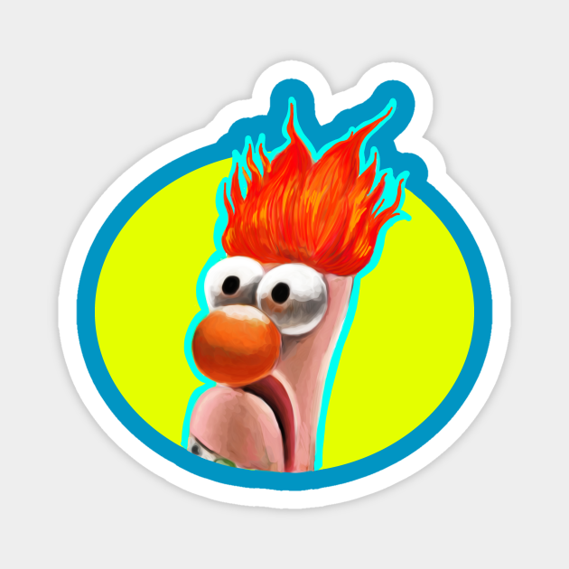 Beaker The Muppets Fan Art Illustration - The Muppets - Magnet | TeePublic