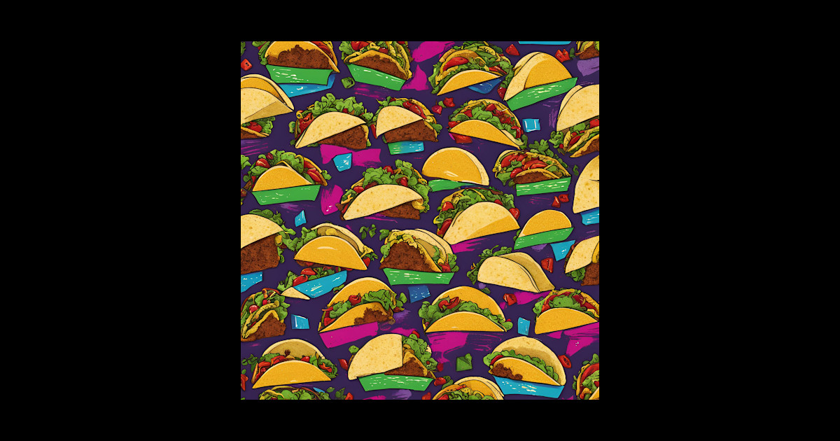 Taco Tuesday Cartoon - Taco - Sticker | TeePublic