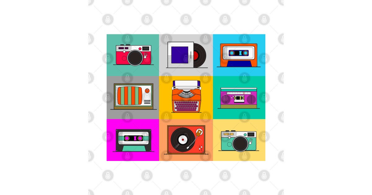 Pop art retro tech - Pop Art Retro Tech - T-Shirt | TeePublic