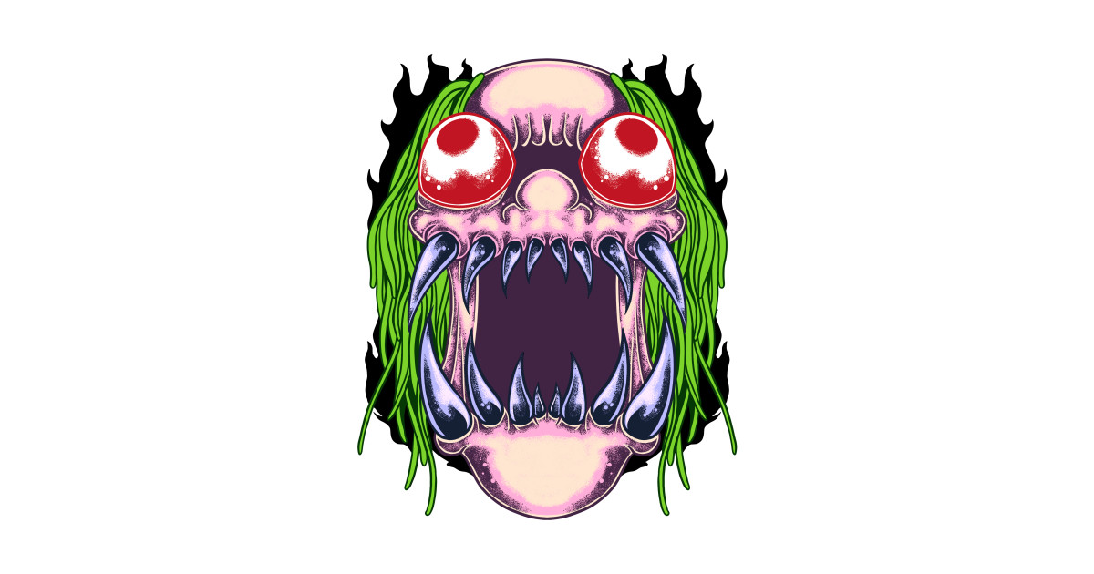 Scared skull - Skull - T-Shirt | TeePublic