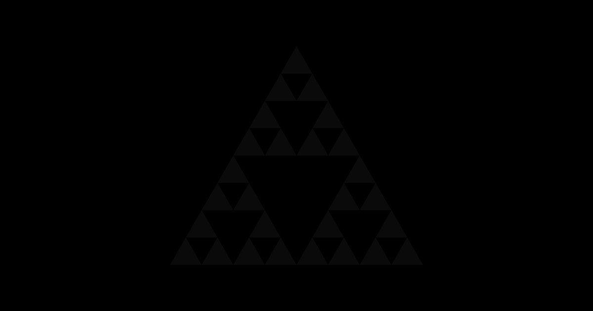 Sierpinski triangle - Sierpinski - Sticker | TeePublic