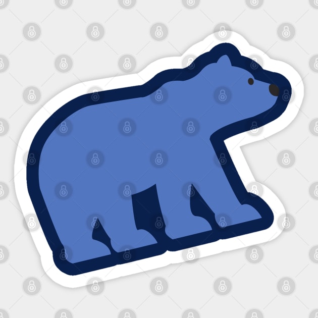 BLUE BEAR POLAR BEAR NORDIC NATURE - Bear - Sticker | TeePublic