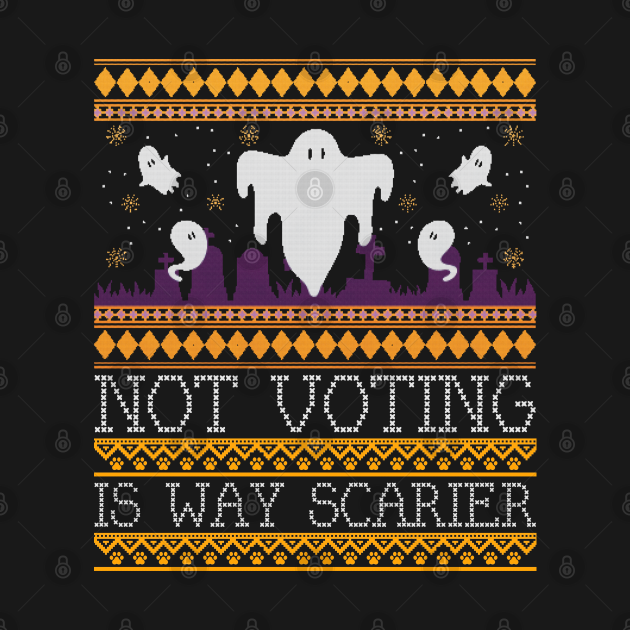 Vote Halloween Spooky Scary Ghost Election Voters Rights. - Halloween ...