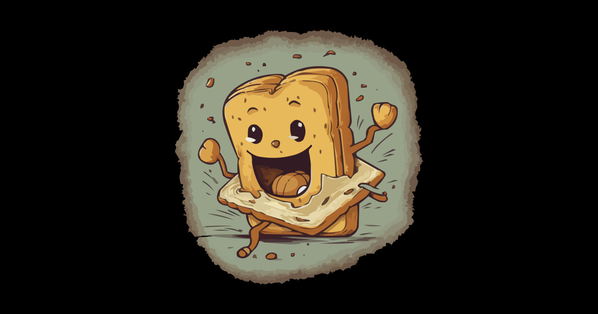 Toasted bread - Toasted Bread - Sticker | TeePublic