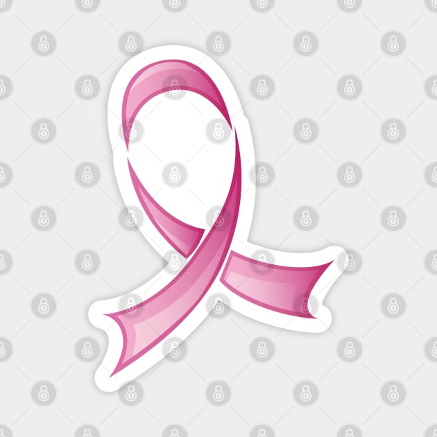 Abstract pink ribbon - Pink Ribbon - Magnet | TeePublic