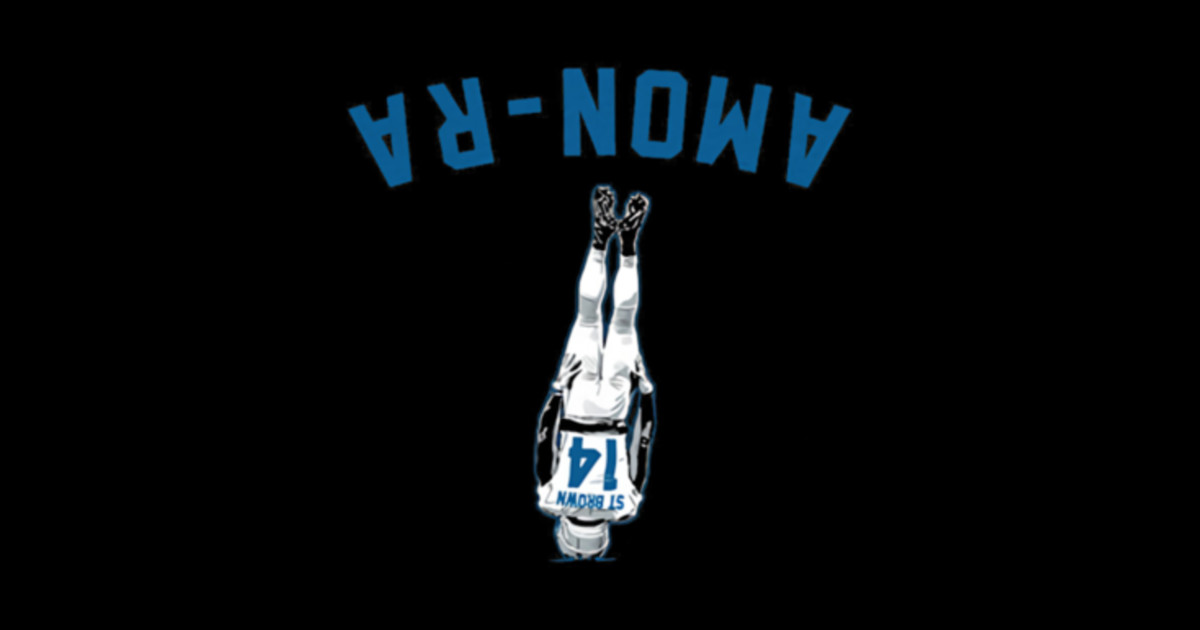 Amon-Ra St. Brown — Headstand Pose - Amon Ra St Brown - Sticker | TeePublic