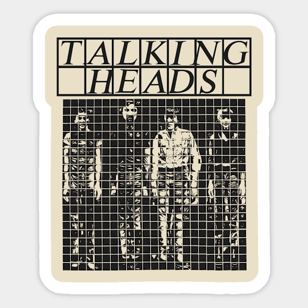 Retro Talking Heads - Music Lover - Sticker | TeePublic