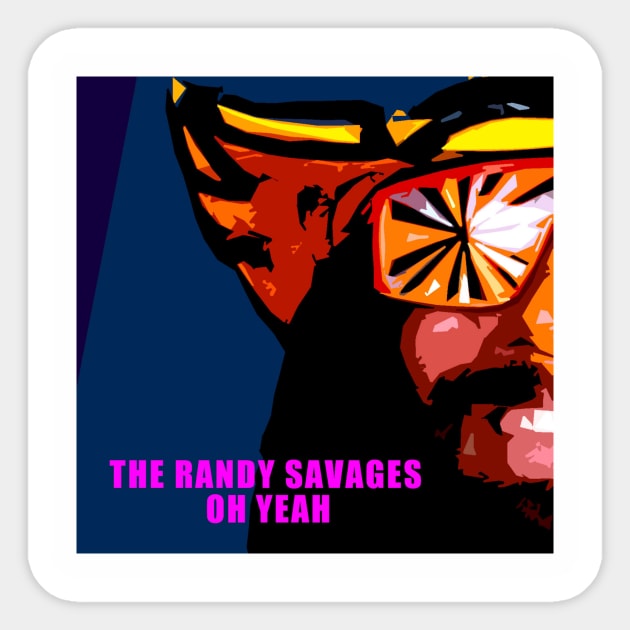 THE RANDY SAVAGES OH YEAH ALBUM COVER - Morketiden - Sticker | TeePublic