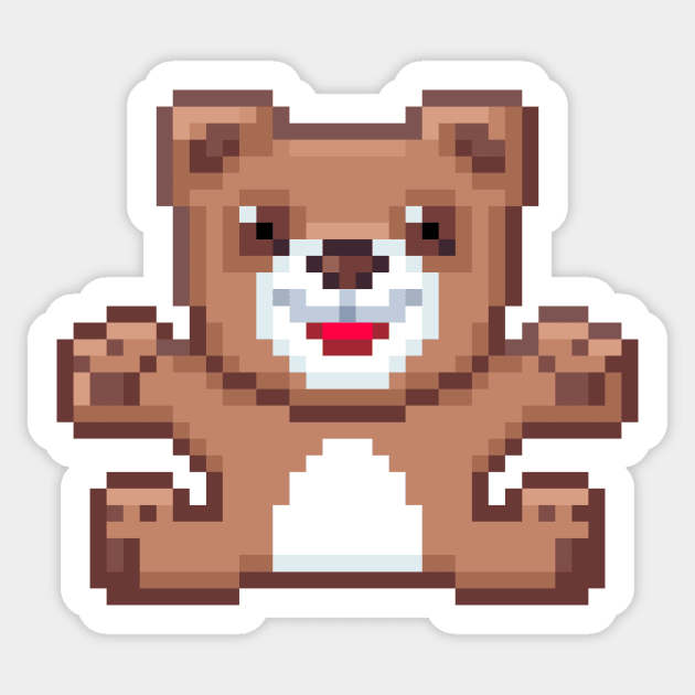 teddy pixel art