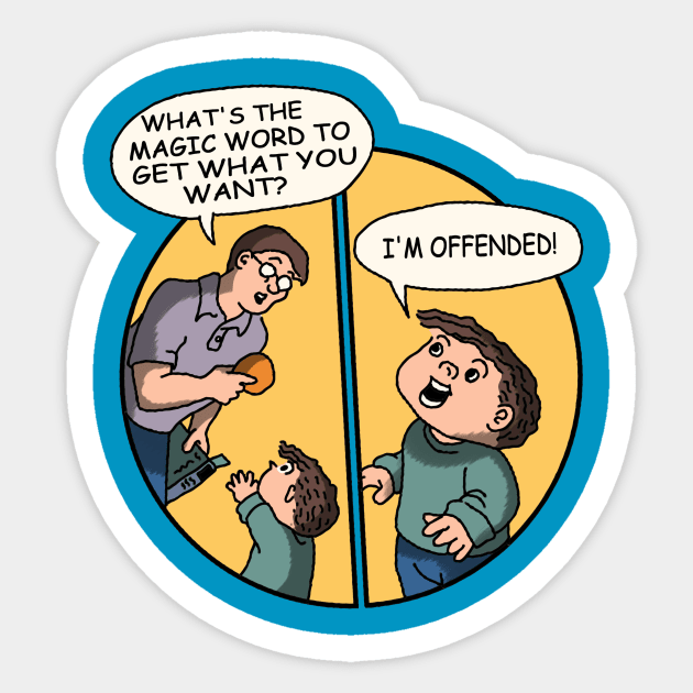 I'm Offended Magic word logo design - Im Offended Magic Word - Sticker ...