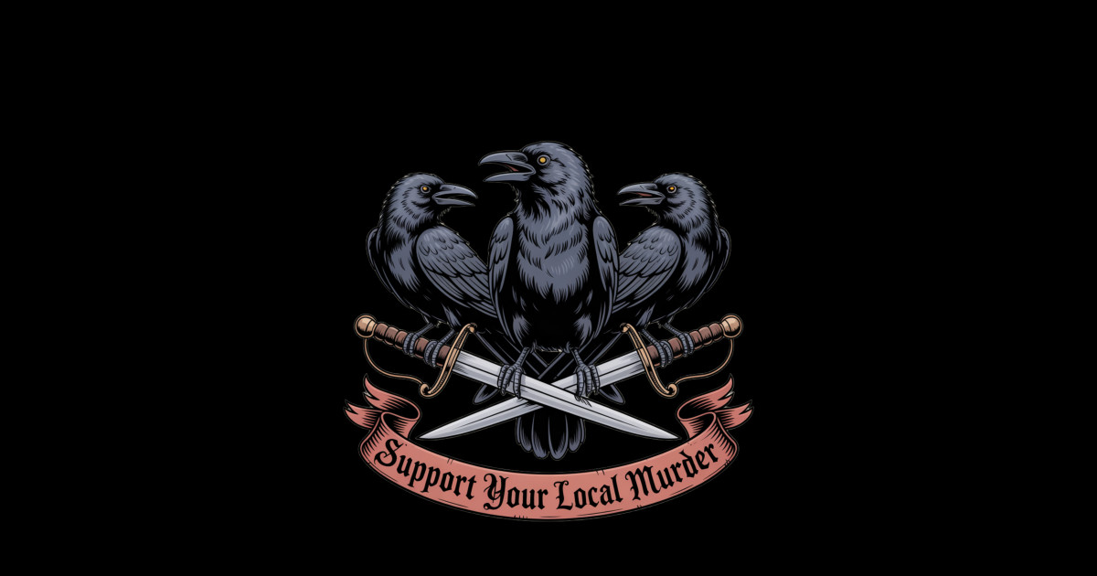 Crows Before Bros, Gothic Crow and Sword Crest - Crows Before Bros ...
