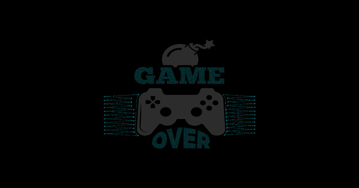 Game Over Gamer - Game Over Gamer - Sticker | TeePublic