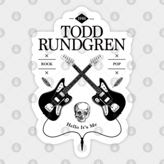 Todd Rundgren Guitar Vintage Logo - Todd Rundgren - Sticker | TeePublic