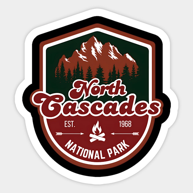 North Cascades National Park - North Cascades - Sticker | TeePublic