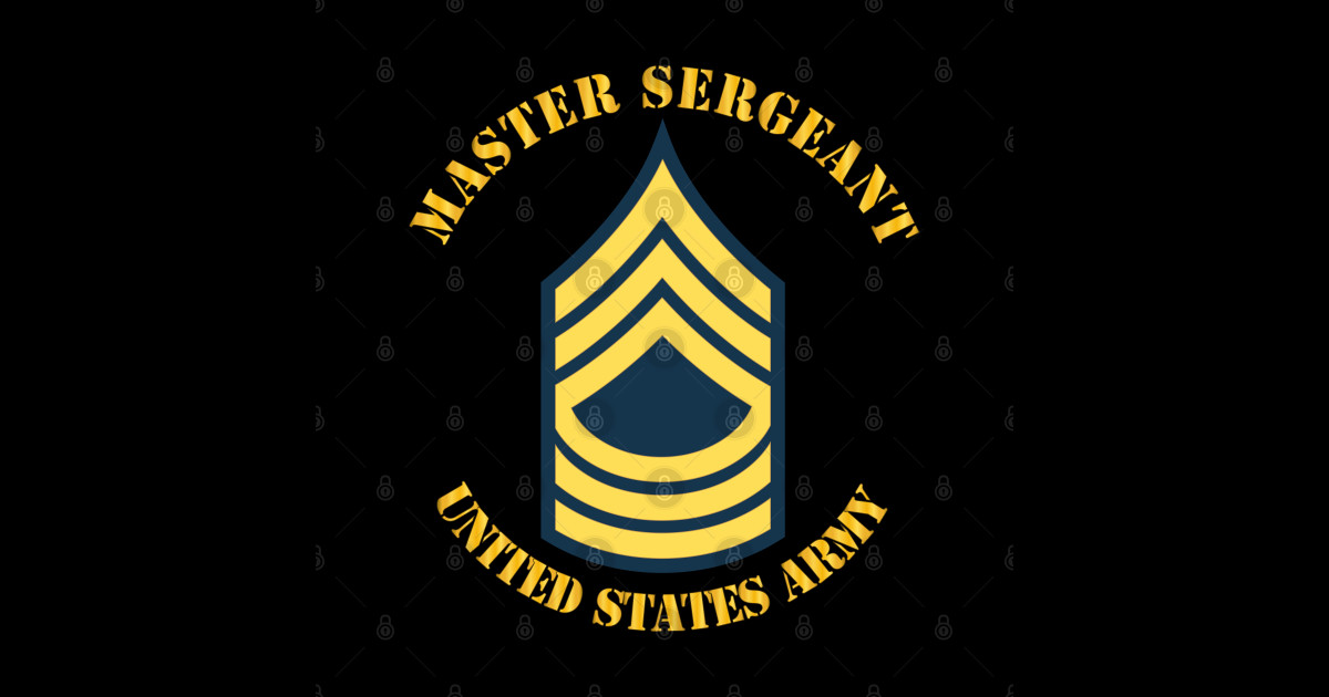 MSG - Master Sergeant - Blue - E8 Master Sergeant Blue - Sticker ...