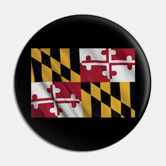 Maryland Flag - Maryland Flag - Pin | TeePublic